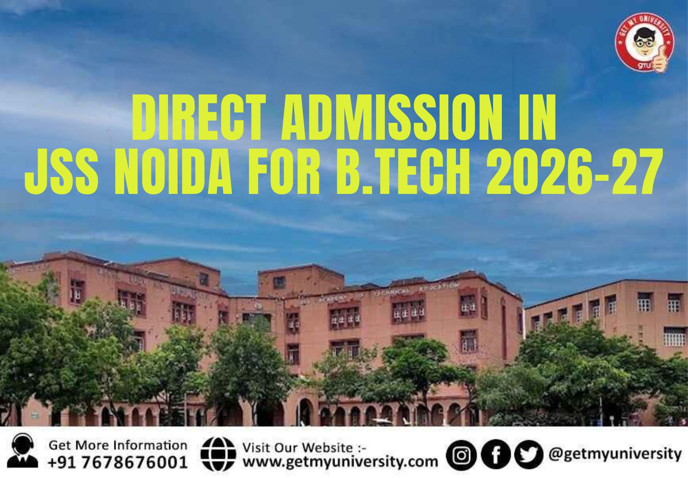 Direct Admission in JSS Noida for B.Tech 2026-27